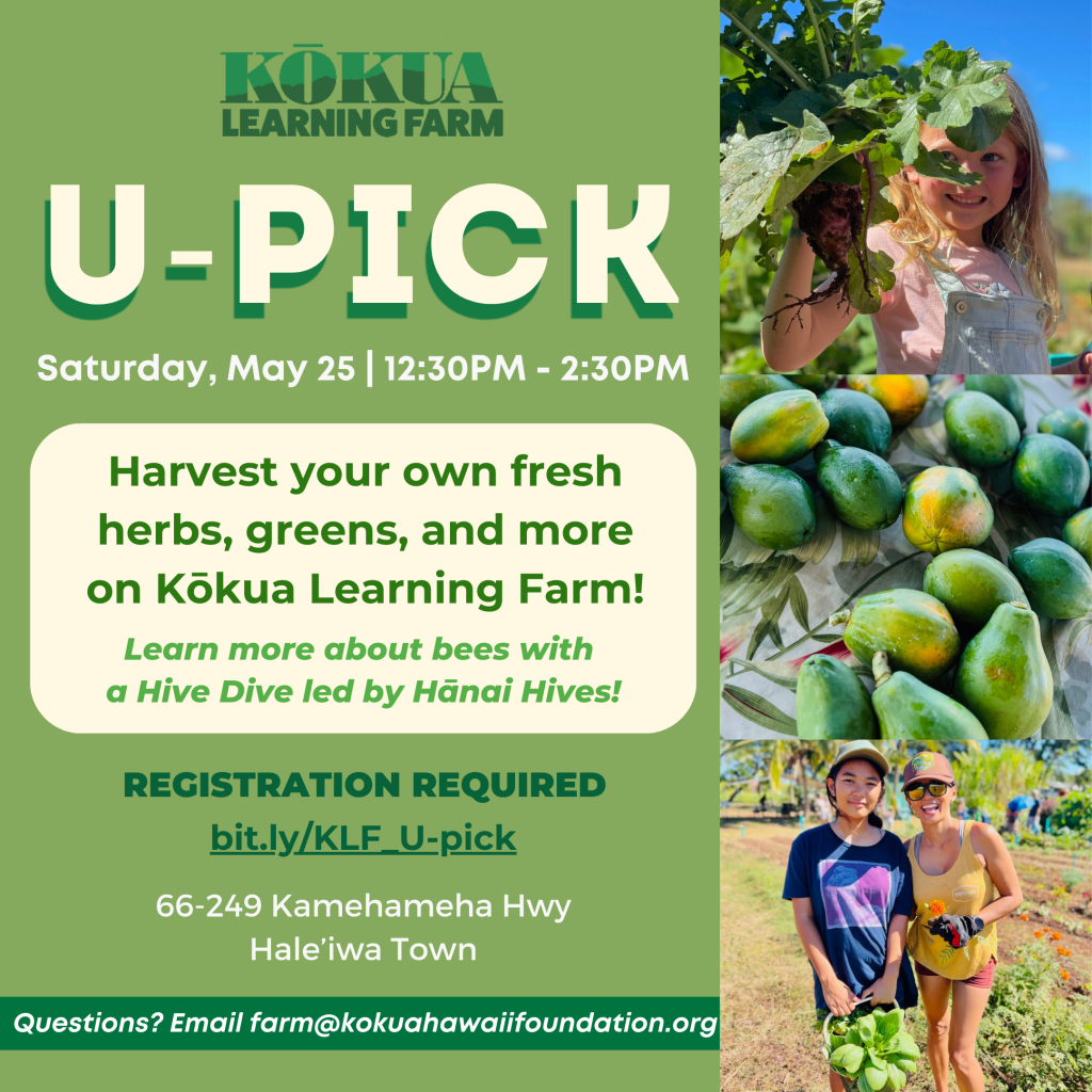 Kōkua Learning Farm U-Pick - Kokua Hawaii Foundation