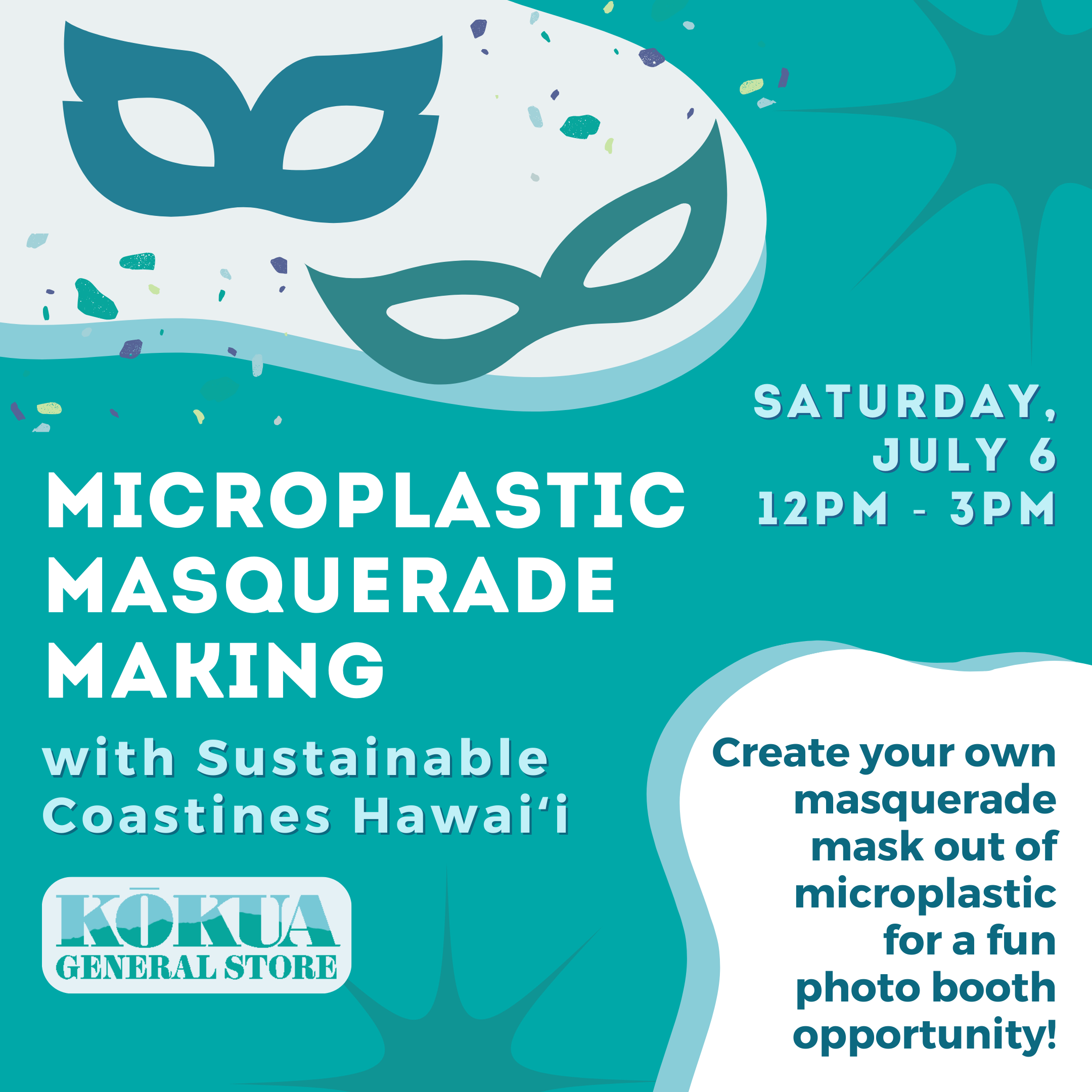 Microplastic Masquerade Making at Kōkua General Store - Kokua Hawaii ...