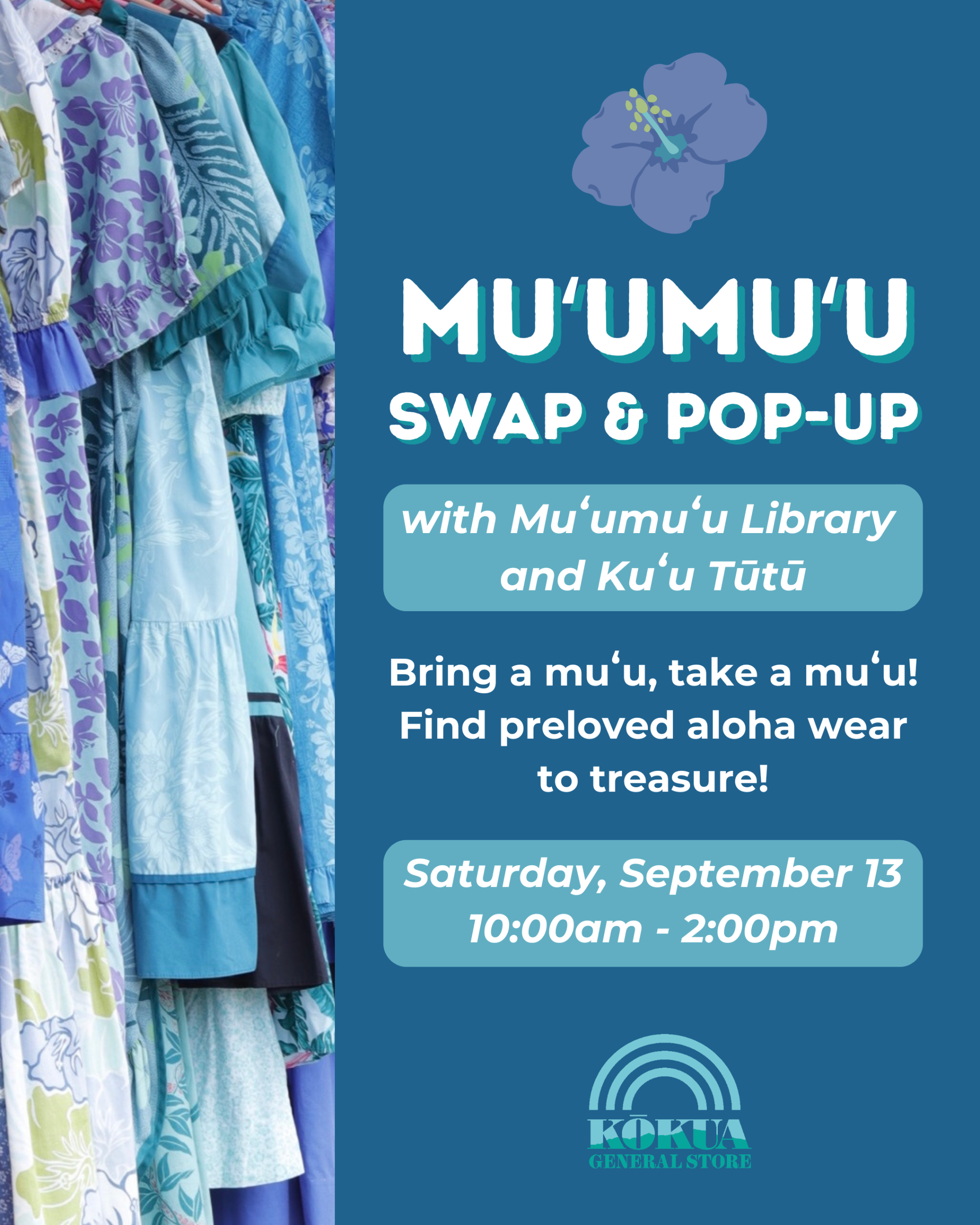 Muʻumuʻu Swap & Pop-Up at Kōkua General Store - Kokua Hawaii Foundation